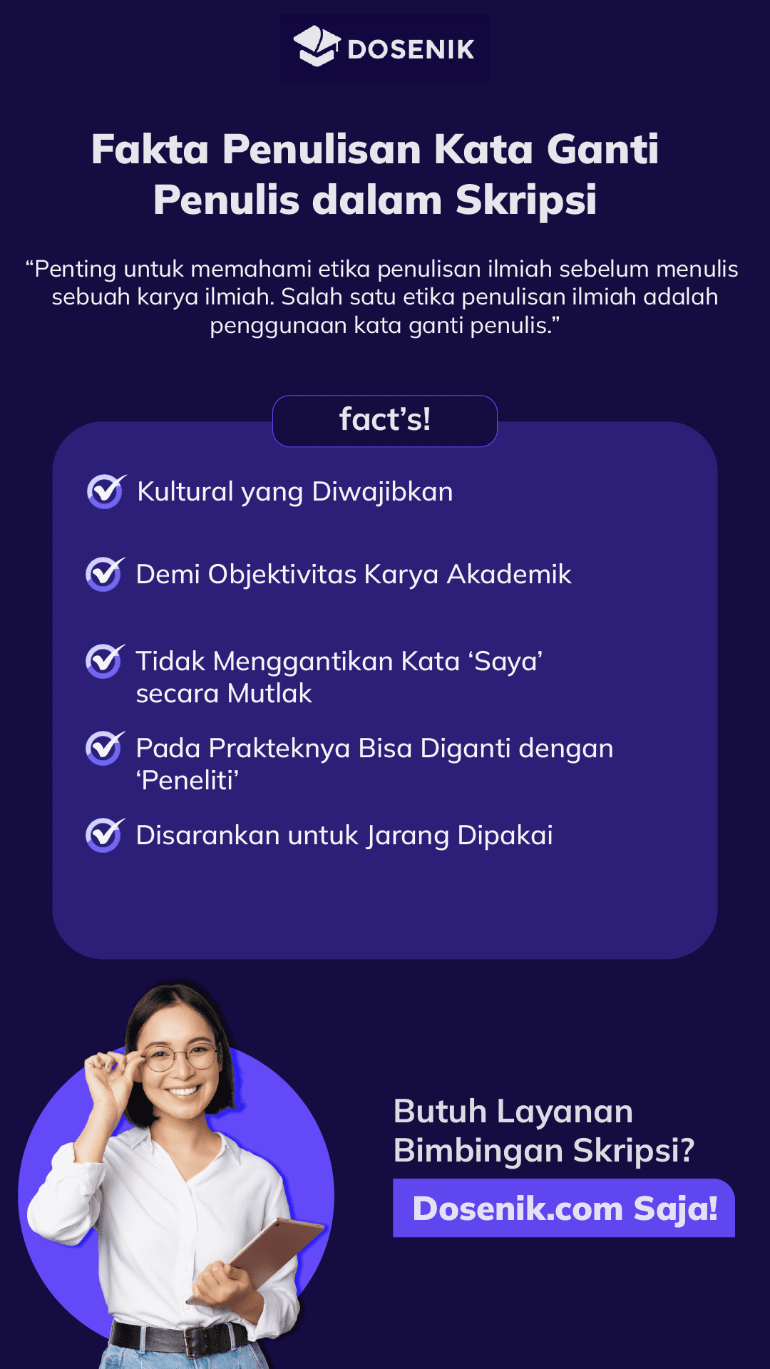 5 Fakta Penulisan Kata Ganti Penulis di Skripsi