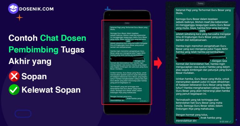 Contoh Chat Dosen Pembimbing yang Lucu Bikin Ngik-Ngik!