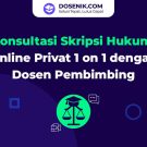 Jasa Bimbingan Skripsi, Tesis & Disertasi Online Privat